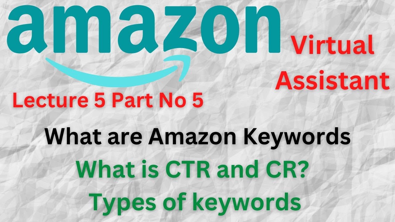 #amazon #keywords. What is CTR and CR? Types of keywords. - YouTube