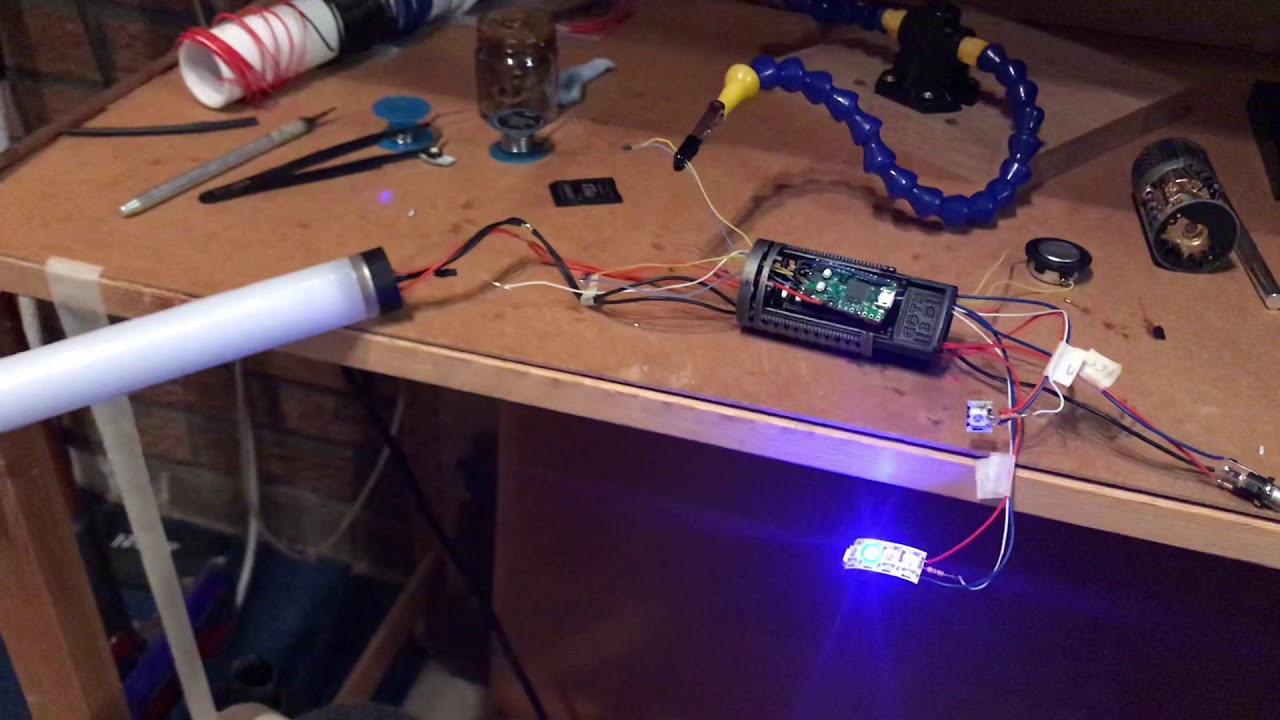 Proffieboard - first test - YouTube