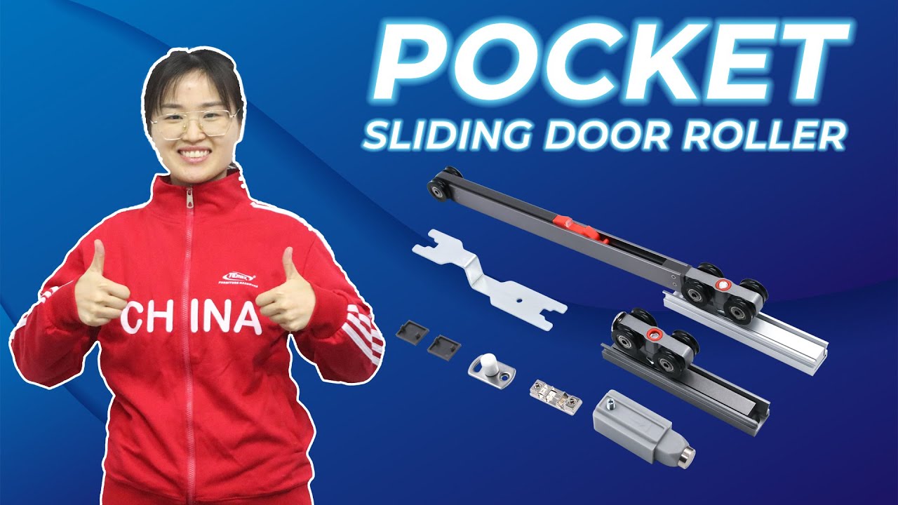 Pocket door system hardware | Soft close damper and push open roller ...