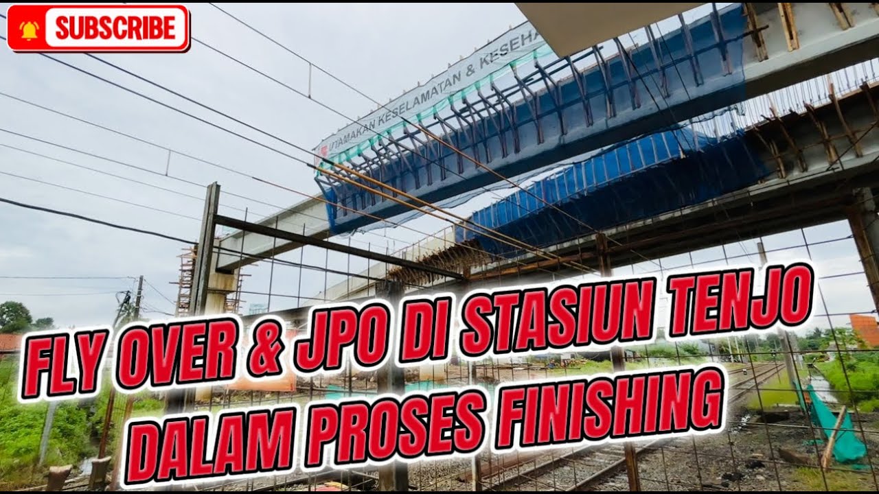 FLY OVER STASIUN TENJO DALAM PROSES FINISHING - YouTube
