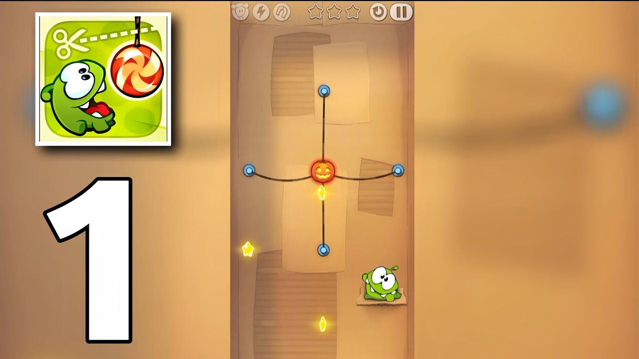 Cut The Rope - Gameplay Walkhtrough Part 1 - (Android) - YouTube