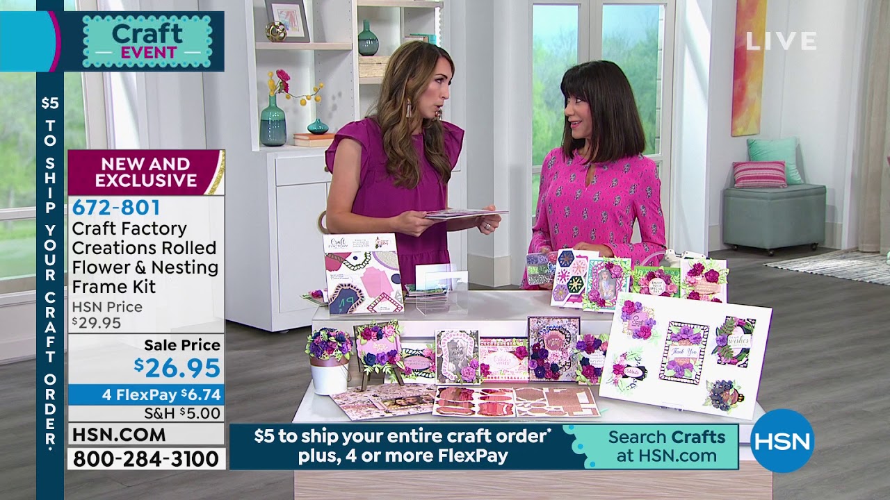 Craft Factory Creations Rolled Flower and Nesting Frame ... - YouTube