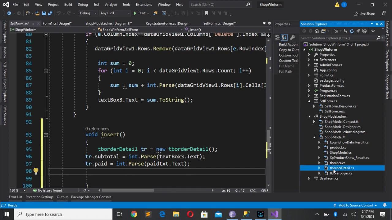 winfrom Ice Cream Management System Part-4 - YouTube