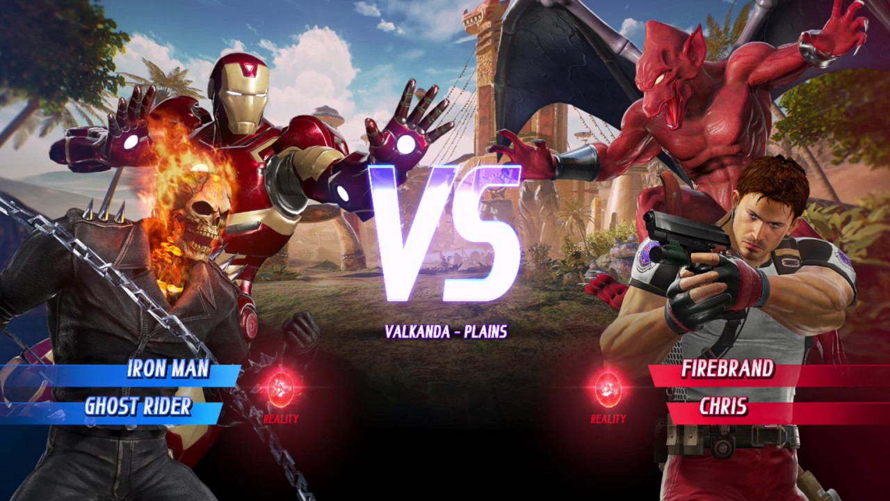 Marvel vs. Capcom Infinite: Iron Man & Ghost Rider VS Firebrand & Chris ...