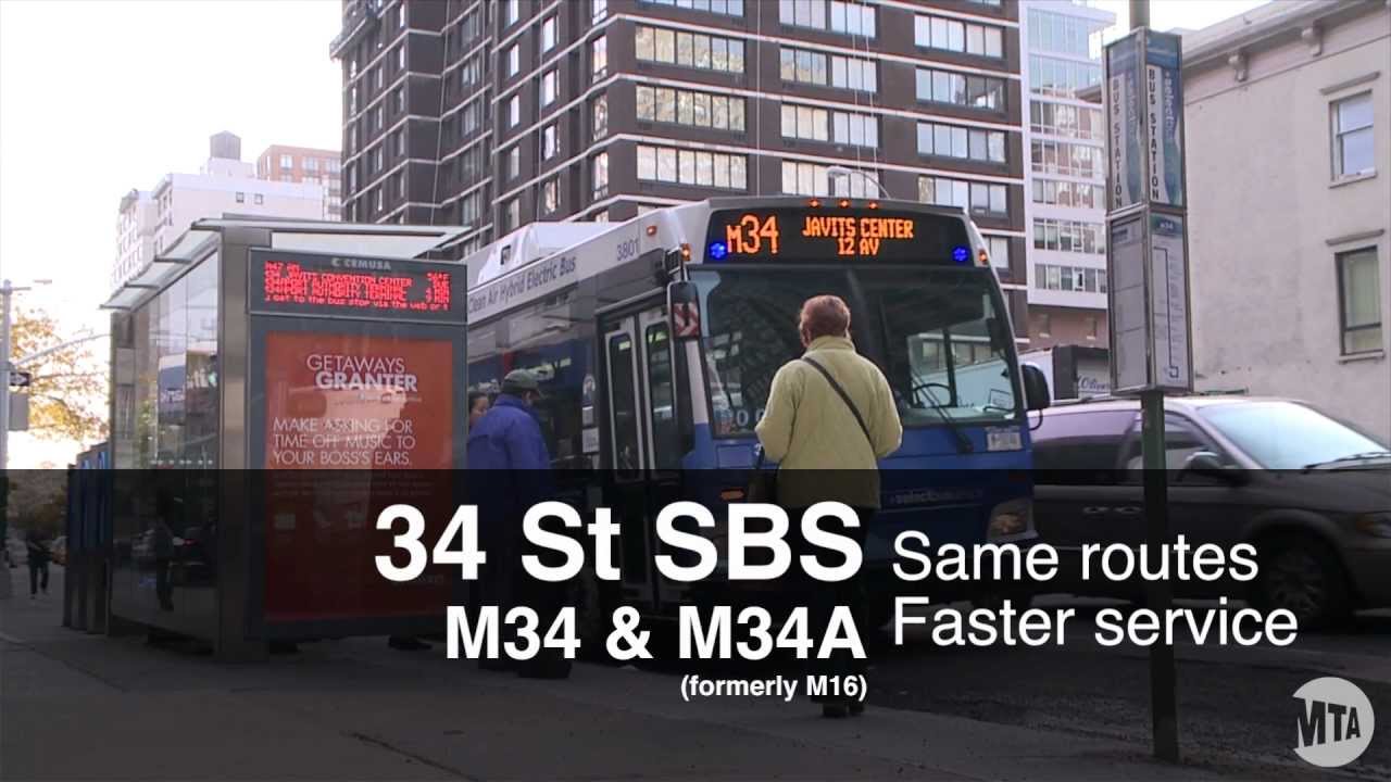 Introducing 34 St Select Bus Service - YouTube