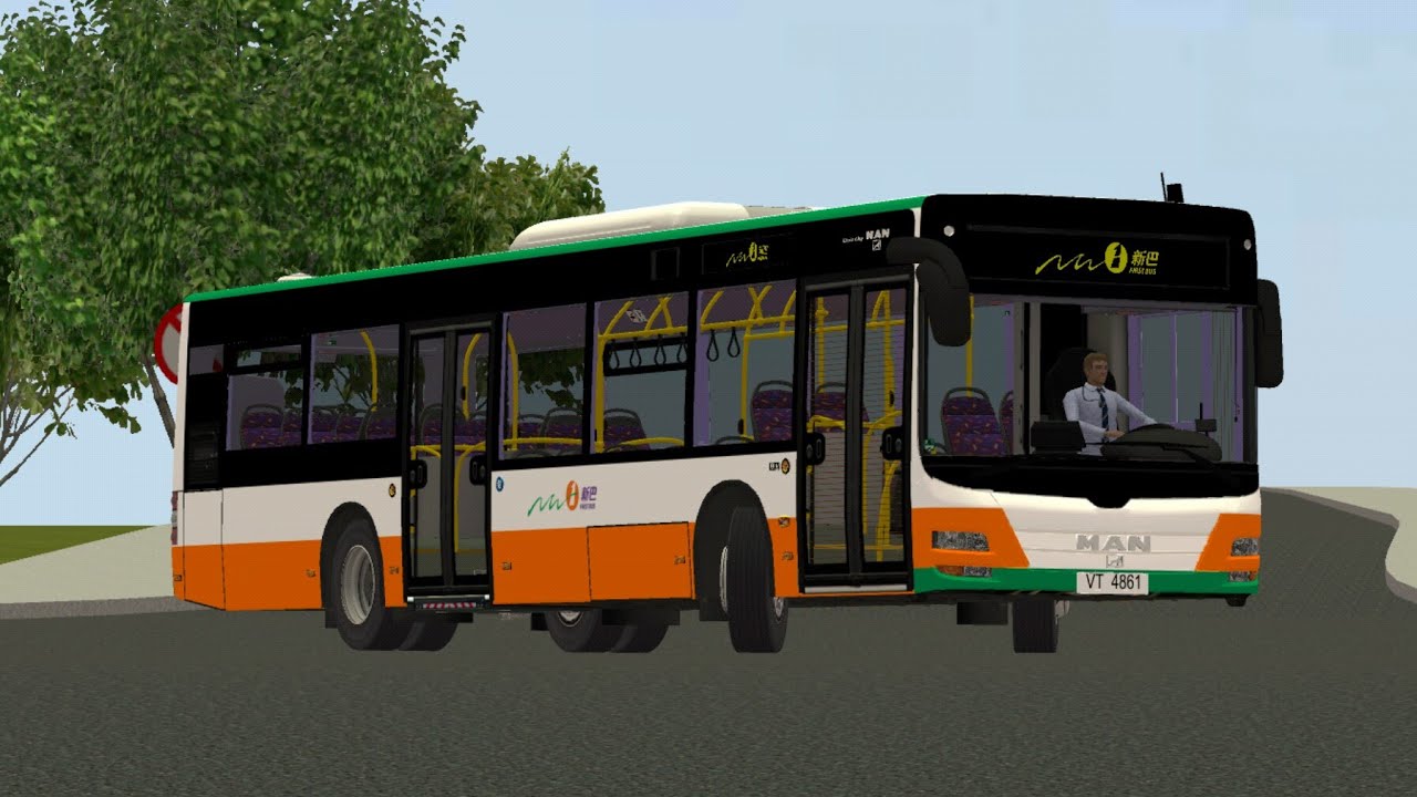 Proton Bus Simulator #1 MAN Lions City route 129I w/新巴skin - YouTube