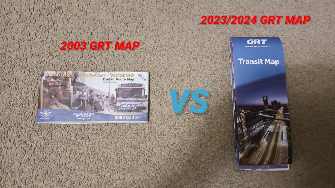 2003 GRT Map VS 2023/2024 GRT Map (450 Subscriber Special) - YouTube