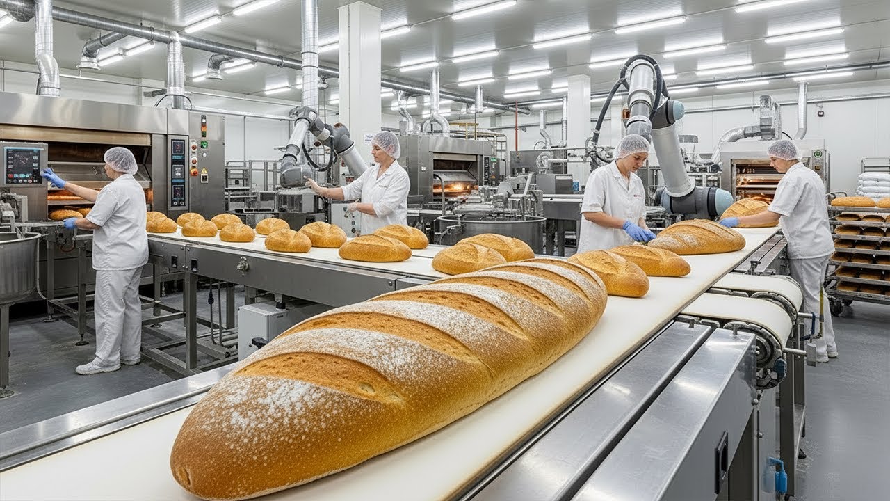 Inside the World's Most Modern Bread Factory - From Wheat Grain to ...