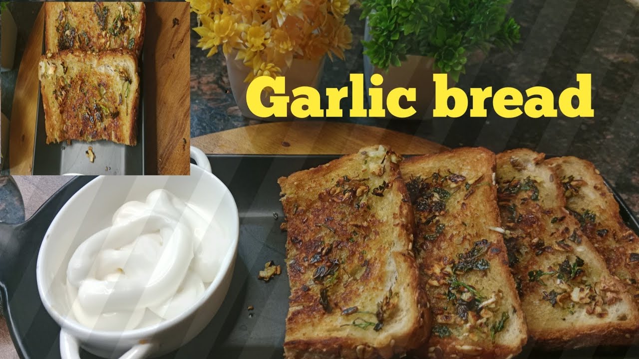 Garlic bread recipe/ on cheese garlic bread quick and easy breakfast ...