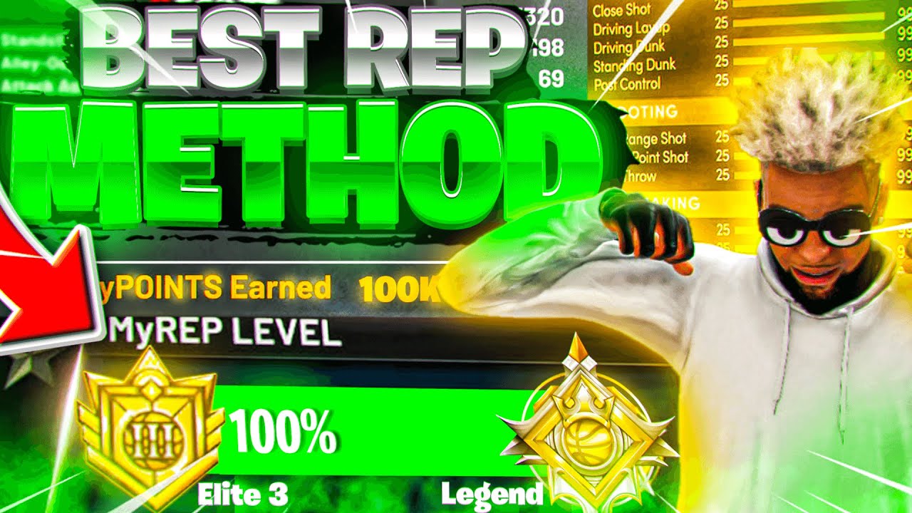 HOW TO DO THE FASTEST REP METHOD IN NBA 2K21! HOW TO GET THE MOST REP ...