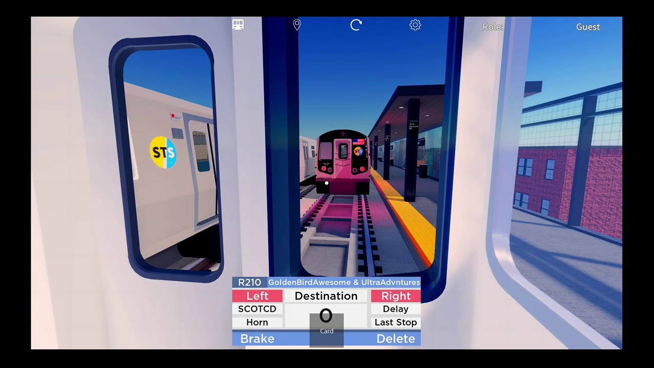 Roblox subway train simulator B/D R160 reverses and goes flying of the ...