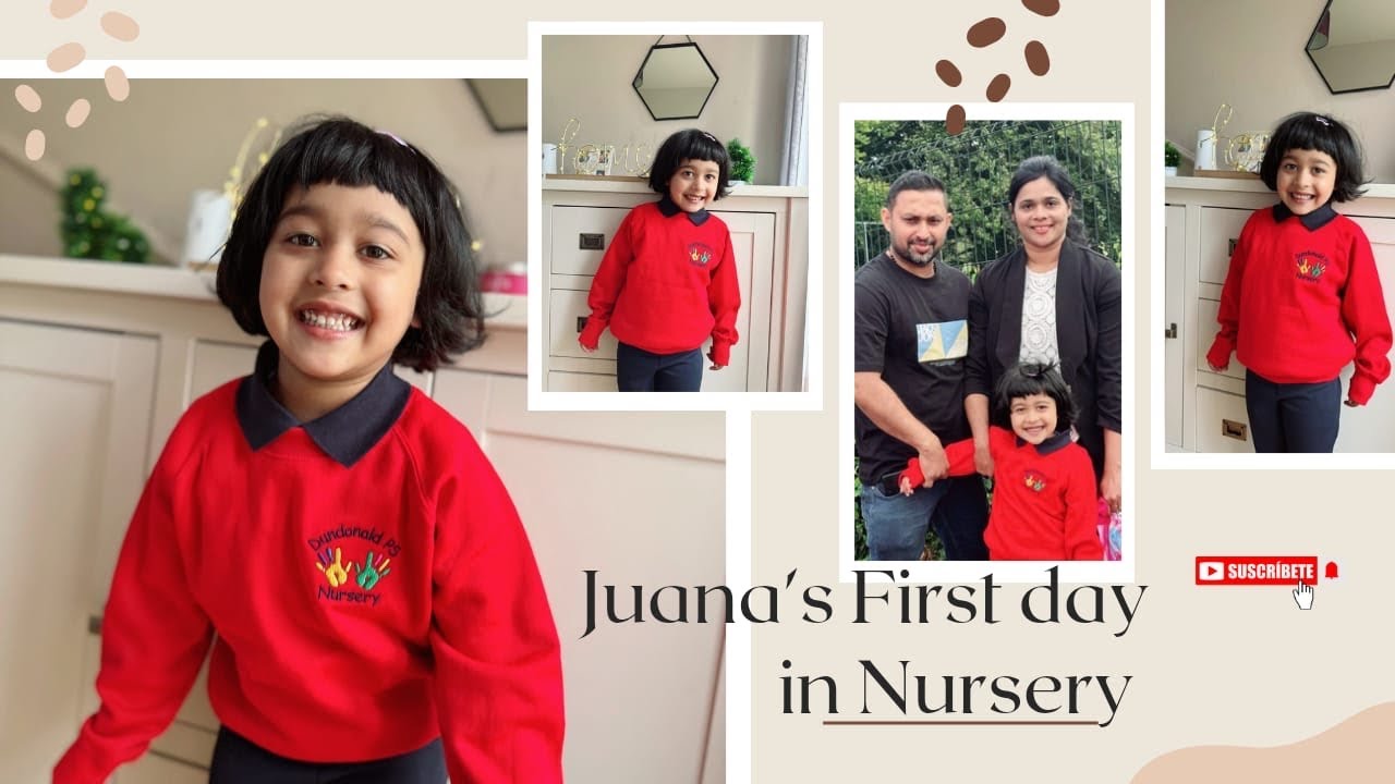 JUANA'S FIRST DAY IN NURSERY #UK life eldho helga #uk #belfast - YouTube