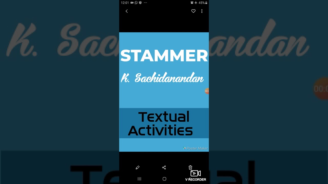 Stammer - poem - Textual Activities- Plus Two - YouTube