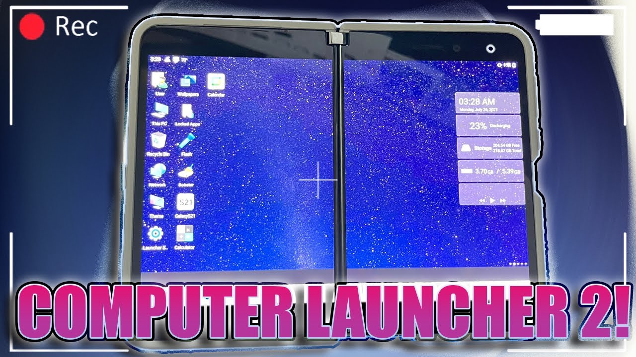 MICROSOFT SURFACE DUO COMPUTER LAUNCHER 2 REVIEW! | THE BEST WINDOWS 10 ...