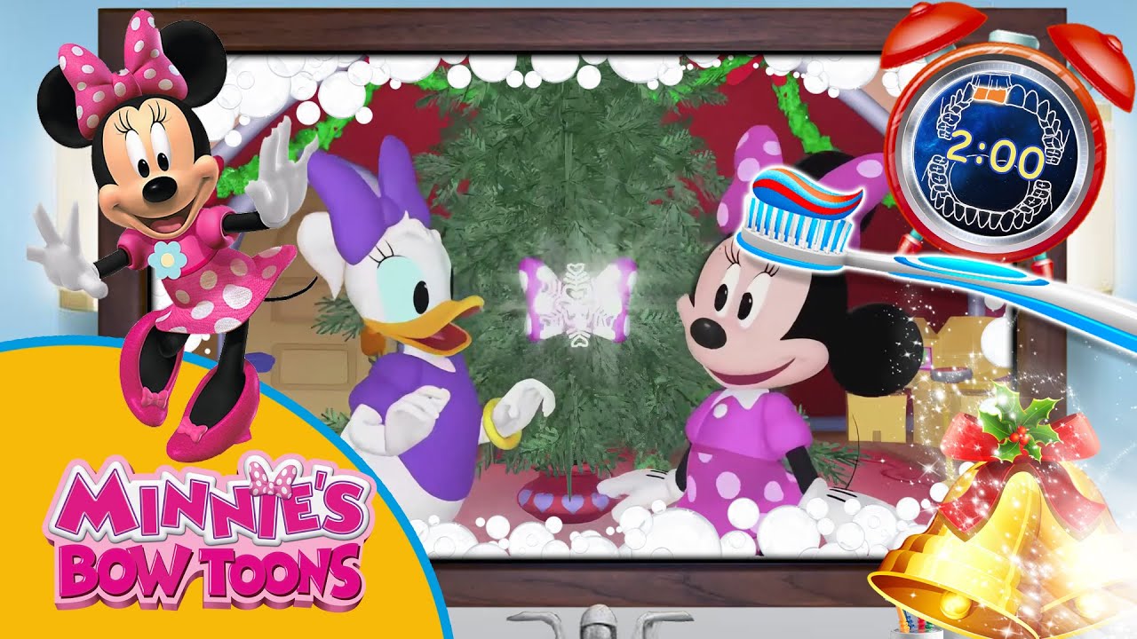 Minnie Mouse Christmas 2 minute toothbrush timer with Music! - YouTube