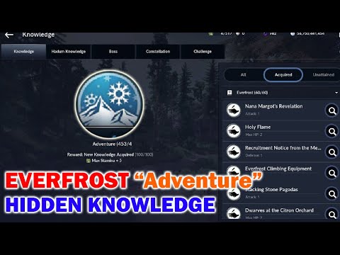 Everfrost Hidden Knowledge Adventure Location ! - Black Desert Mobile - YouTube
