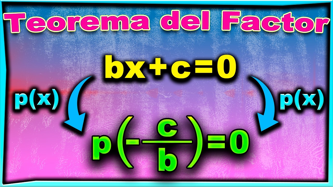 Teorema del FACTOR explicado paso a paso - YouTube