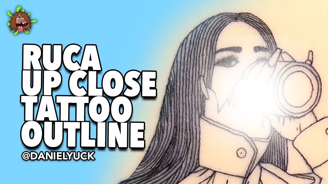 Ruca Close Up Tattoo Outline Small - YouTube