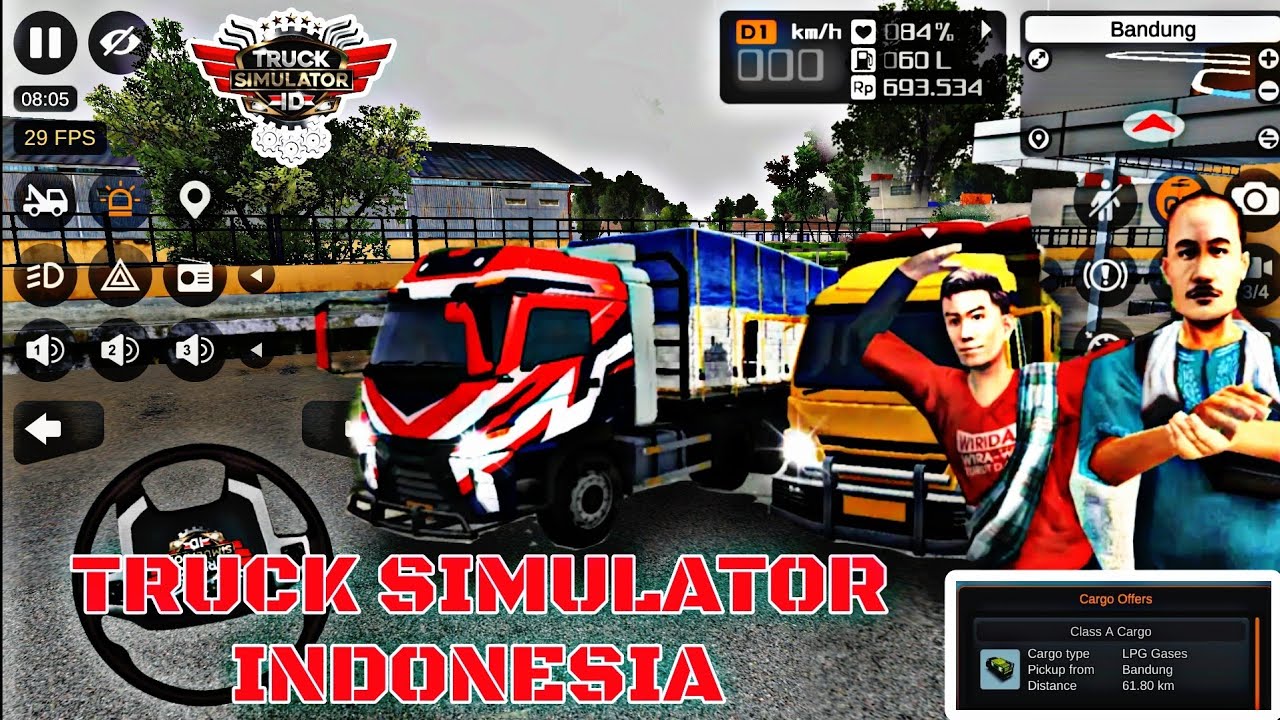 🚚TRUCK SIMULATOR INDONESIA BY MALEO REVIEW HD GAME maleo first promo ...