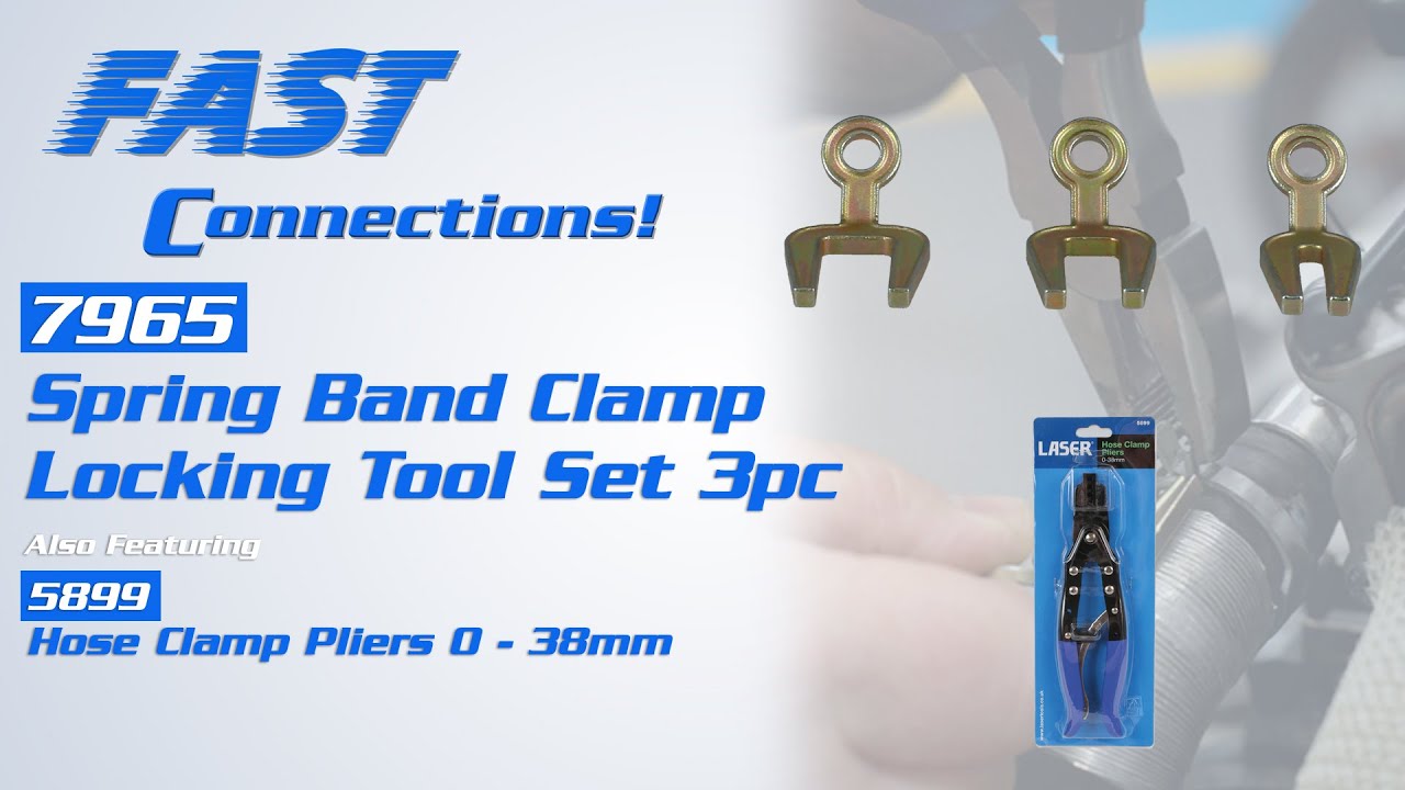 Fast Connections | 7965 - Spring Band Clamp Locking Tool Set 3pc - YouTube