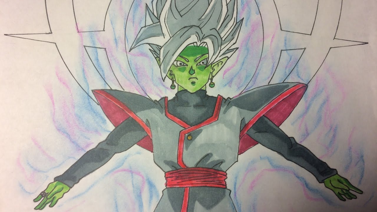 Drawing Merged Zamasu - YouTube
