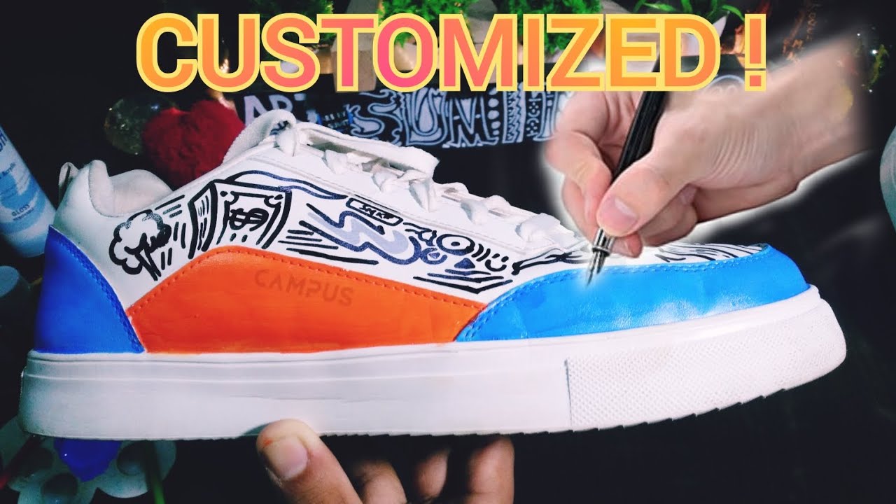 I CUSTOMIZED MY SNEAKERS 👟 | TUTORIAL | #sneaker #custom - YouTube