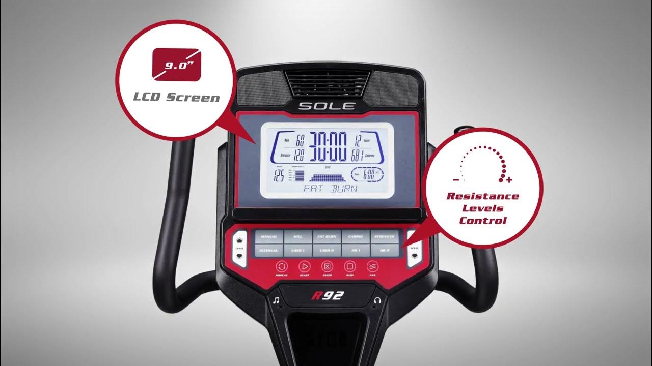 Sole R92 Recumbent Bike Overview - YouTube