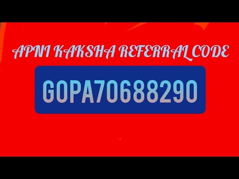 Apni kaksha referral code. Get a batch free. - YouTube