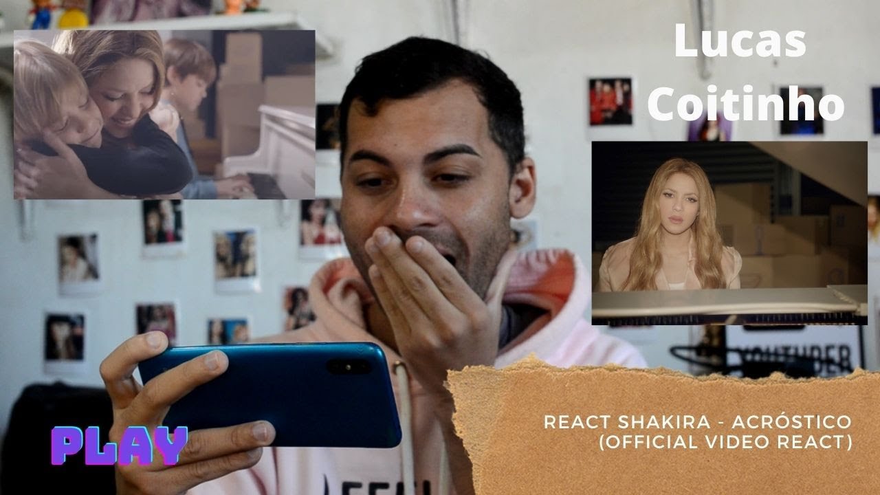 REACT Shakira - Acróstico (Official Video React) | Lucas Coitinho - YouTube