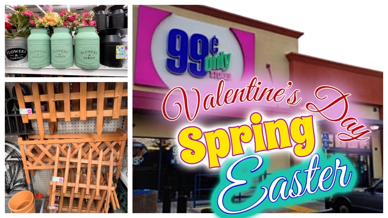 💘🌸THE 99 STORE VALENTINES, EASTER & SPRING SHOP WITH ME | 99 Cents Only ...