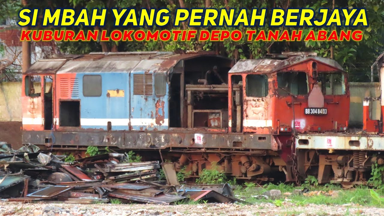 NASIB MENGENASKAN LOKOMOTIF BB 304 BUATAN JERMAN TERAKHIR DI JAKARTA, AKHIRNYA DIRUCAT JADI BESI ...