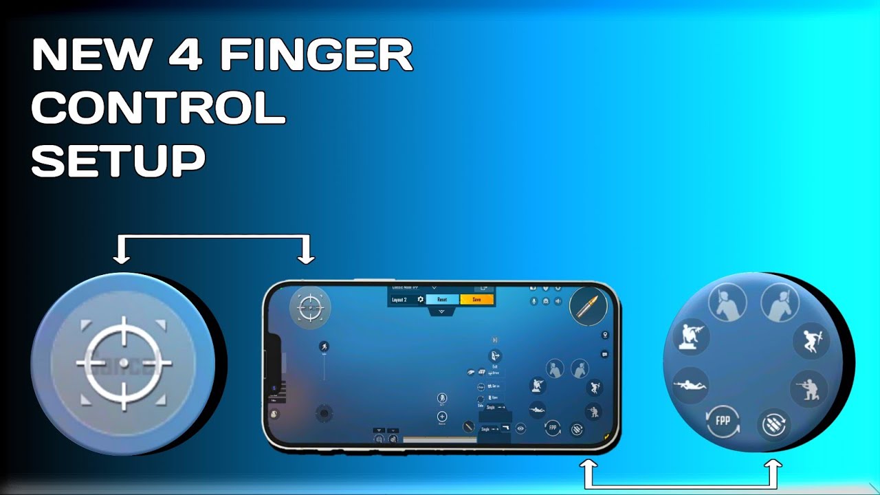 NEW 4 FINGER Claw + Gyroscope Control Setup Setting / Sensitivity [PUBG ...