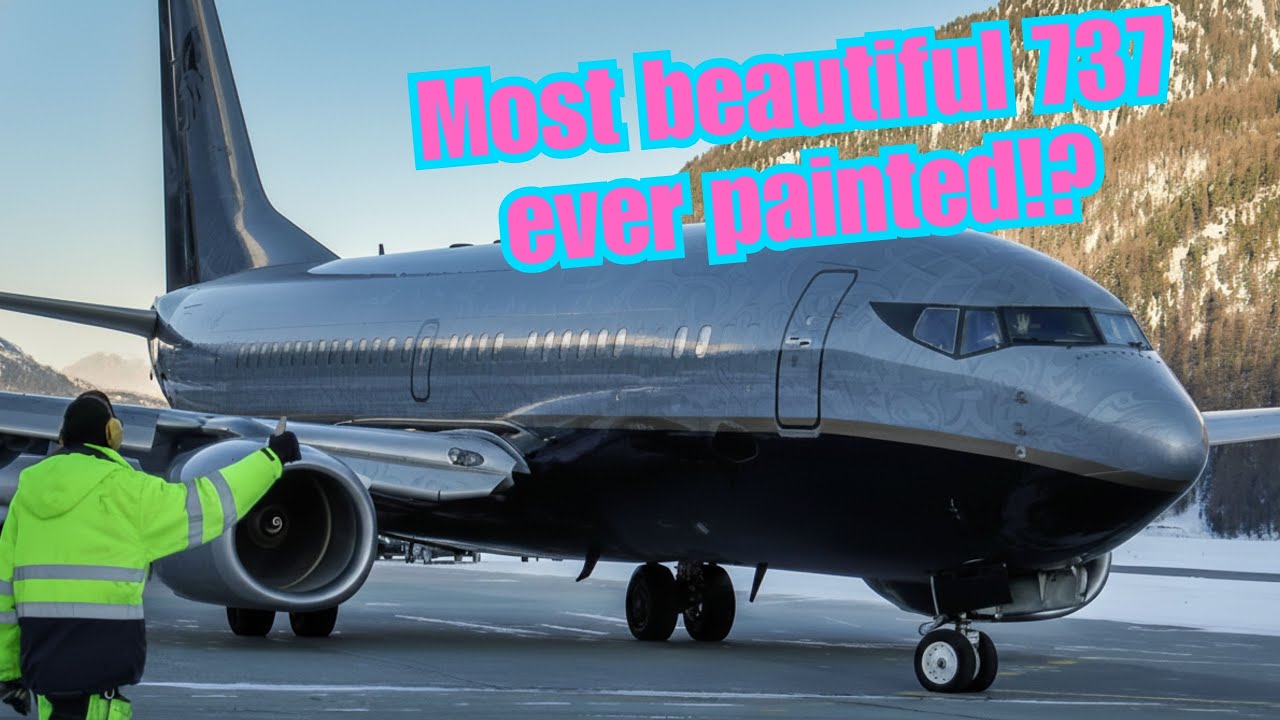 Beautiful bizjet! - Boeing 737 [VP-BRT] departing Samedan Airport in ...