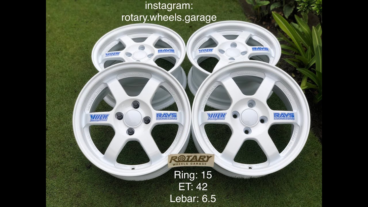 Volk Rays TE37 Ring15 BARU Brio Mobilio Jazz GK5 GD3 Toyota Ist Agya ...