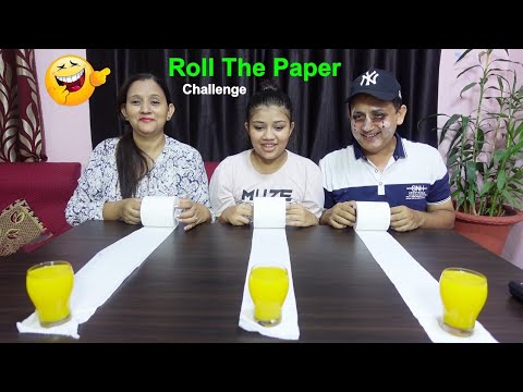 Roll The Paper Challenge || Fun Challenge @BudaBudiVlogs - YouTube