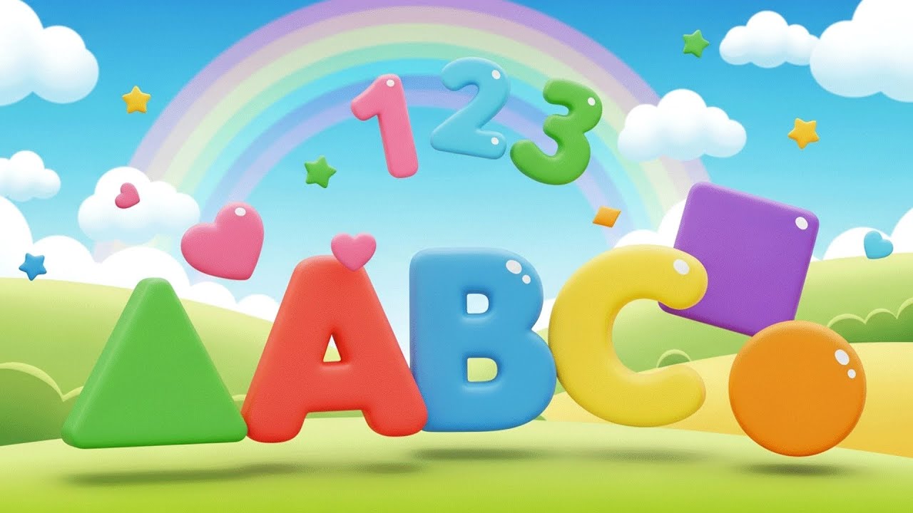 Learn ABC, 123 , Colors And Shapes | Kids Basic Learning For 3 Year ...