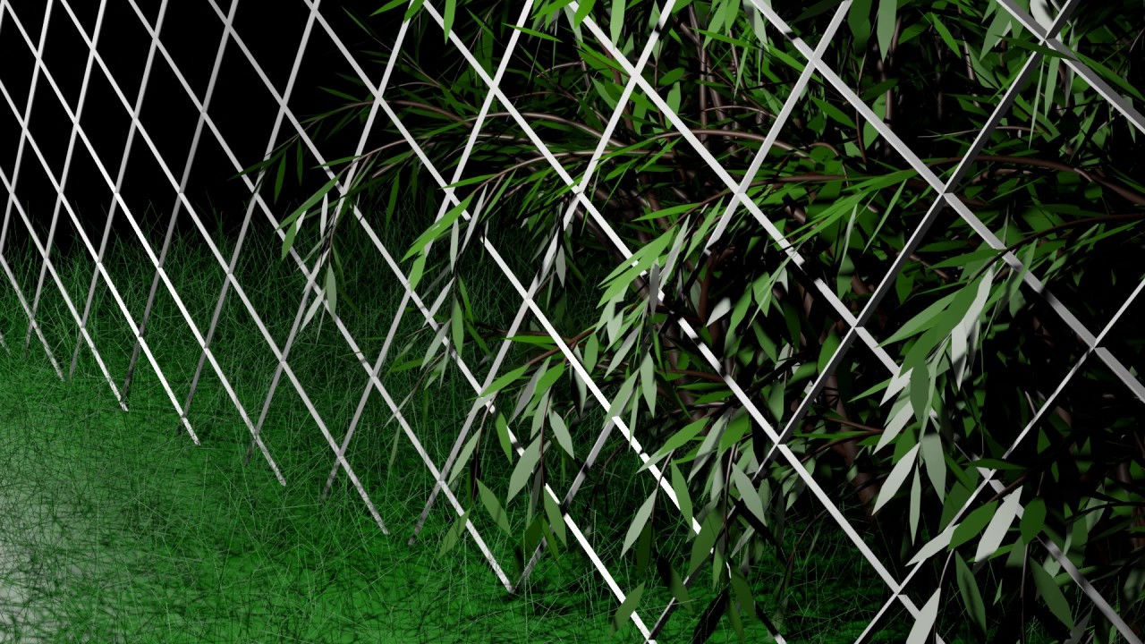 Tree and a fence tutorial - YouTube