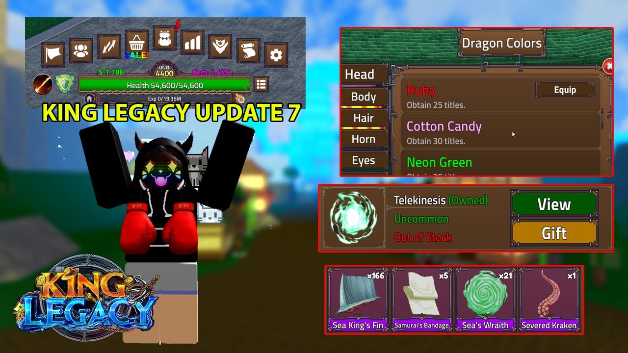 KING LEGACY UPDATE 7 | Ra Mắt Trái Ác Quỷ Mới Đảo Mới Và 4 Con Boss Mới ...