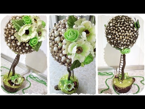 Kahve Topiary - ana sınıf #5: Alena Tikhonova gelen kahve el sanatları