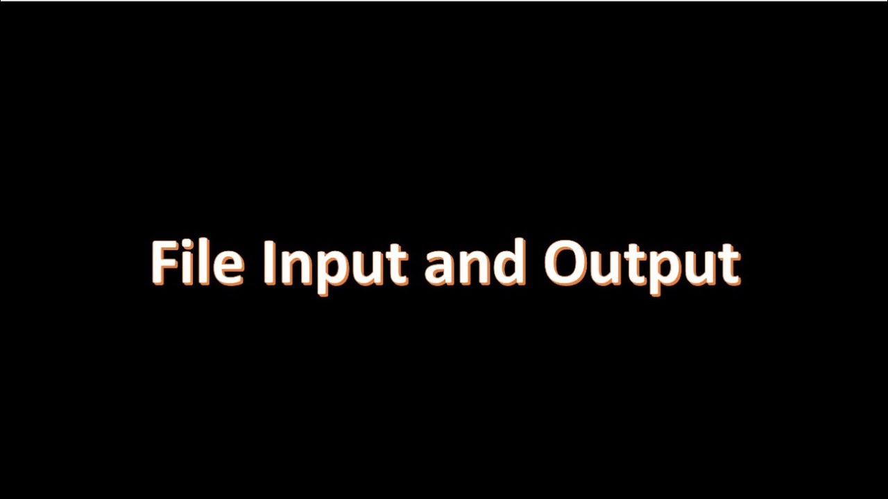 File Input And Output In Java YouTube file-input-and-output-in-java-youtube