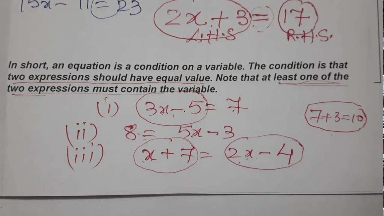Simple Equations ,Chapter 4,Class 7 ,Mathematics, Introduction - YouTube