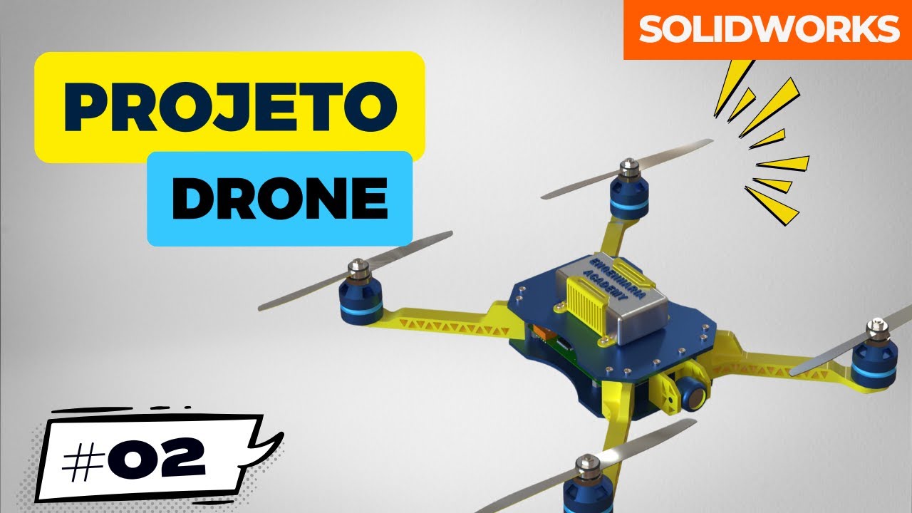 Projeto Drone no Solidworks #02 - CURSO GRATUITO - YouTube