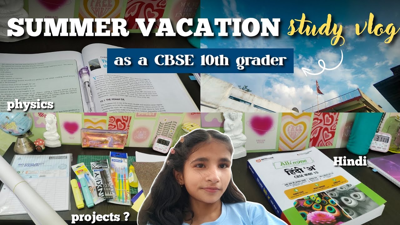 Summer Vacation Study Vlog | What I got for my vacation projects ...