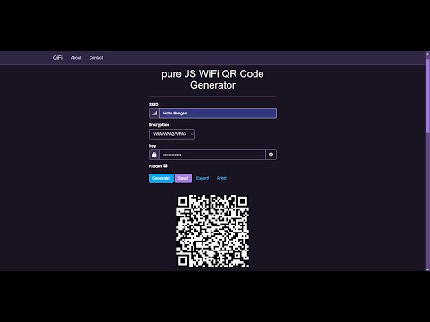 Wifi Trick - JS WiFi QR Code Generator ( Qifi.org )