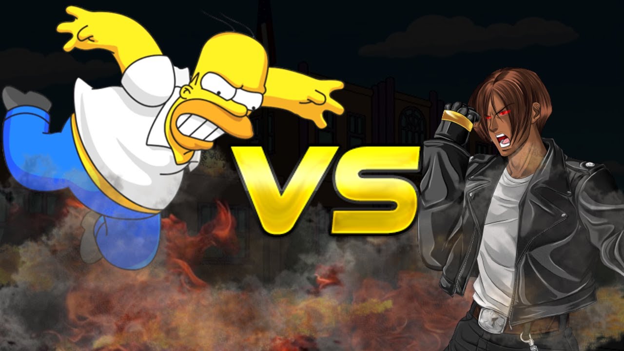 [KOF MUGEN] HOMER SIMPSON VS KYO KUSANAGI - YouTube