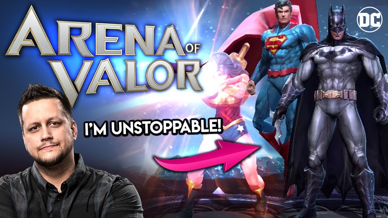 I'M UNSTOPPABLE IN AOV! PLAY as BATMAN OR WONDERWOMAN! - YouTube