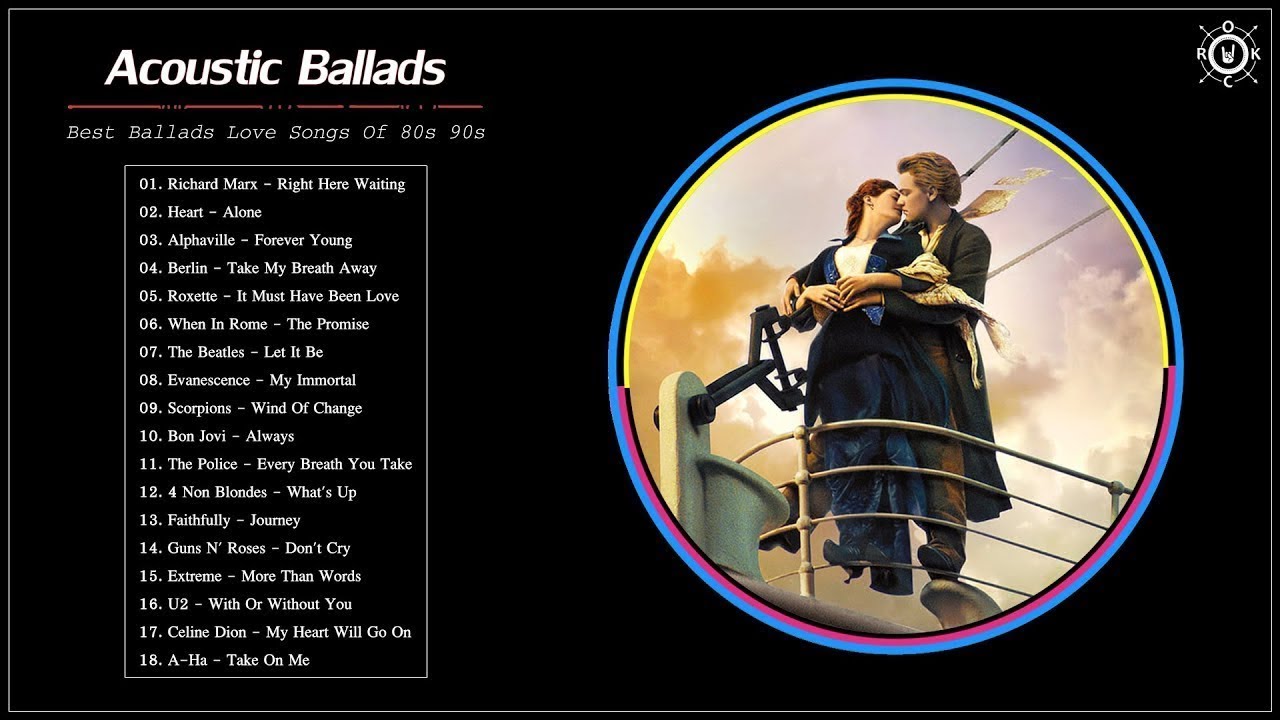 Acoustic Ballads Playlist | Best Ballads Love Songs Of 80s 90s - YouTube