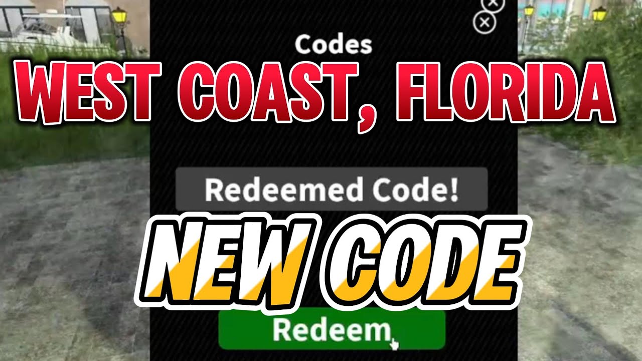 *WORKING CODE* West Coast Florida Code for April 2025 - YouTube