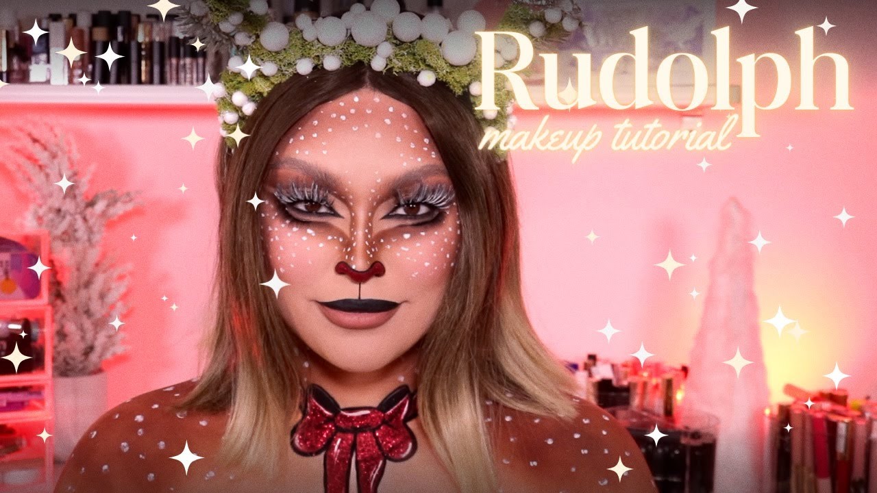 RUDOLPH REINDEER CHRISTMAS MAKEUP TUTORIAL - YouTube