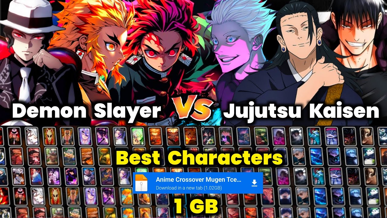 BEST!! Demon Slayer VS Jujutsu Kaisen Mugen | Bleach VS Naruto Best ...